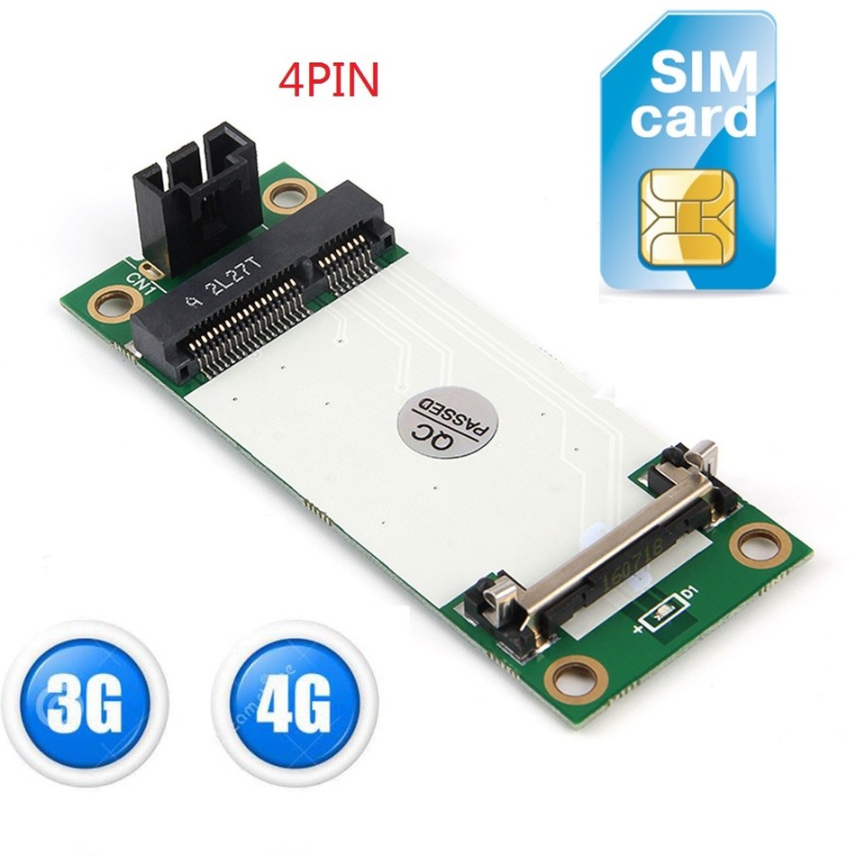 Mini PCI-E Wireless WWAN Card to USB Adapter card for 3G 4G WWAN/LTE ...