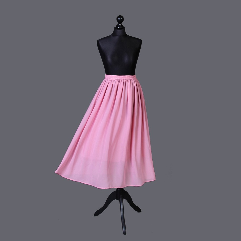 Chiffon Rock Damen Sommerrock Lang Rock Strandrock Maxirock mehre ...