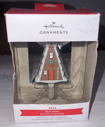 Hallmark Red Box Christmas Tree Ornament New Home House Key Dated 2022 ...