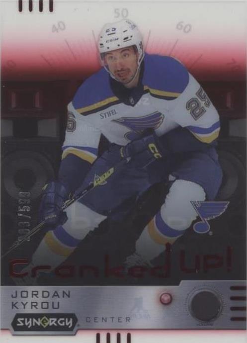 2023-24 Upper Deck Synergy - Cranked Up Jordan Kyrou #CR-JK Red /599 ...