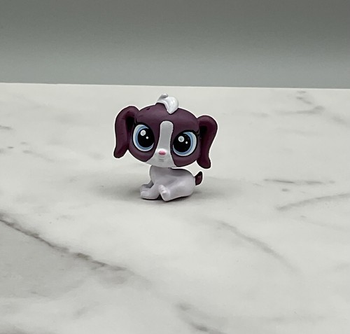 Littlest Pet Shop Purple & White Puppy In The City Series LPS Collector ...