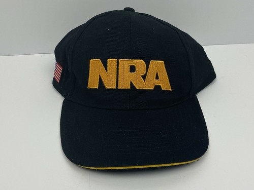 NRA Black Strapback Hat American Flag Baseball Embroidered Cap Hat | eBay