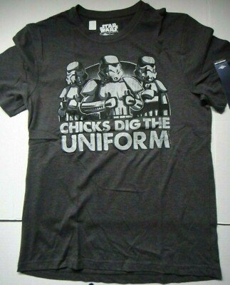 Star Wars Stormtrroper "Chicks Dig the Uniform" Mens T-Shirt, Available ...