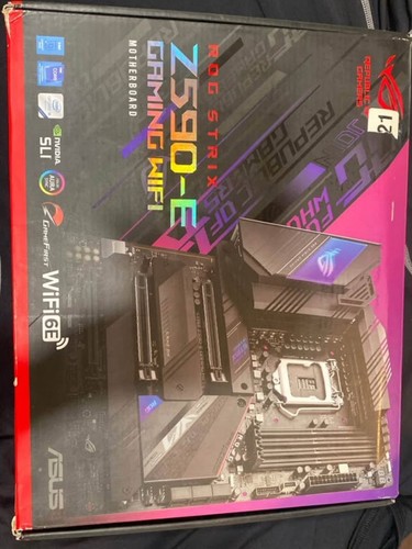 ASUS ROG STRIX Z590-E GAMING WIFI Motherboard Intel Z590 LGA 1200 DDR4 ...