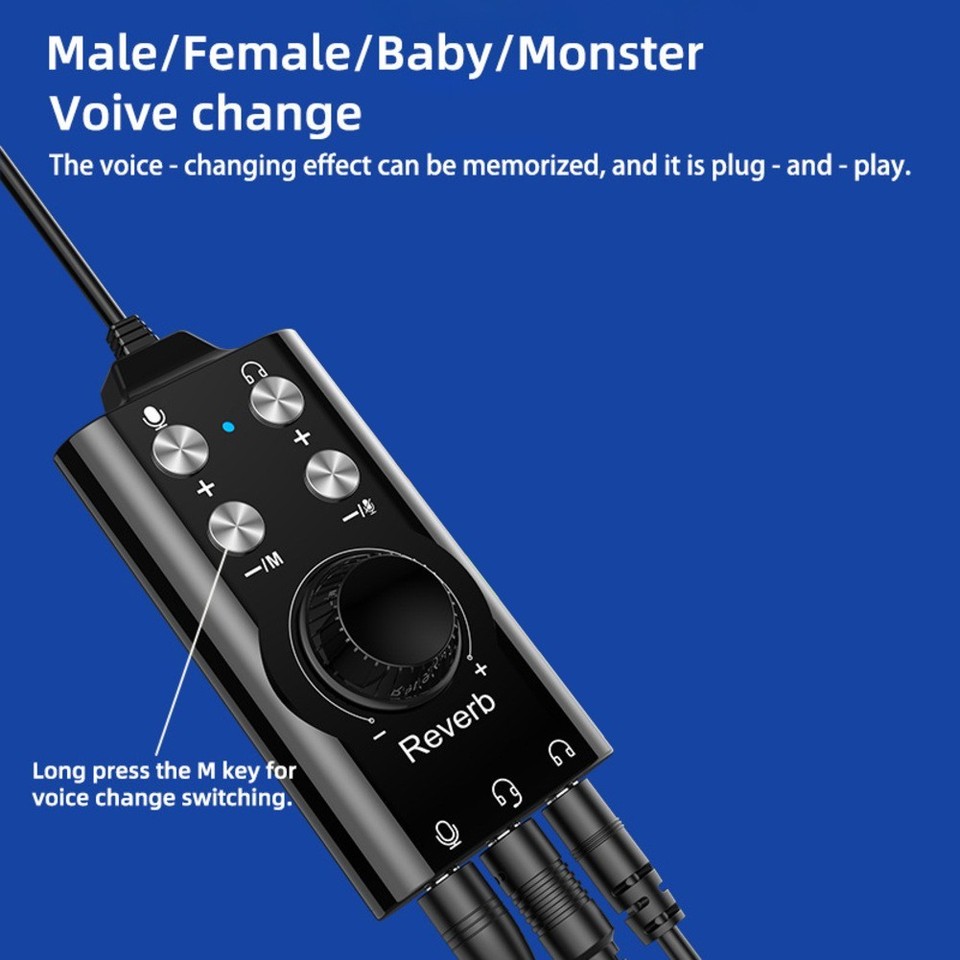 USB USB C Sound Card for PC Laptops Portable Design with Easy Volume ...