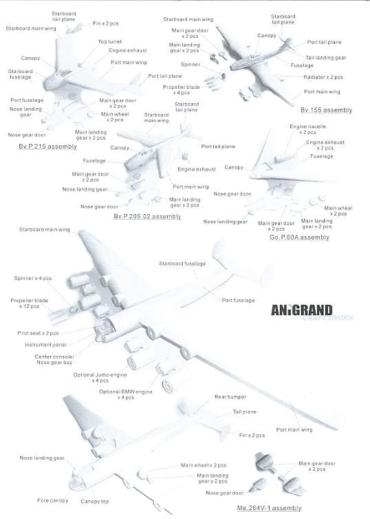 Anigrand Models 1/144 MESSERSCHMITT Me-264V-1 German Bomber | eBay