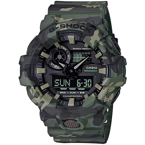 Casio G-Shock Men's GA-700CM-3A Green Camo Digital Rubber Watch NEW ...