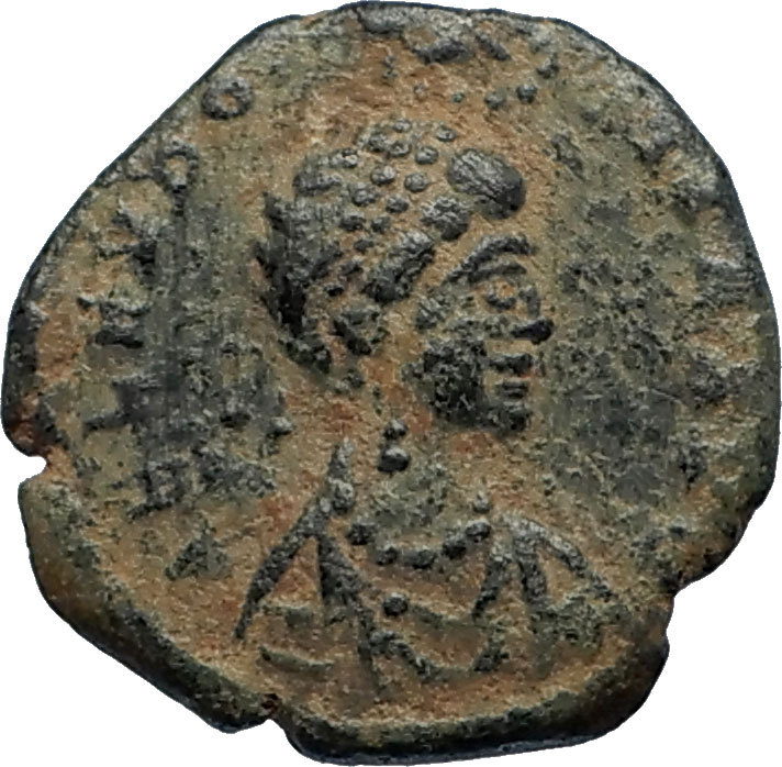 EUDOXIA Arcadius Wife 401AD Authentic Ancient Roman Coin VICTORY CHI ...
