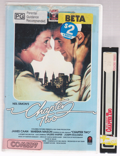 BETA Video Tape CHAPTER TWO Big Box Ex-Rental Betamax RCA Opal Neil ...