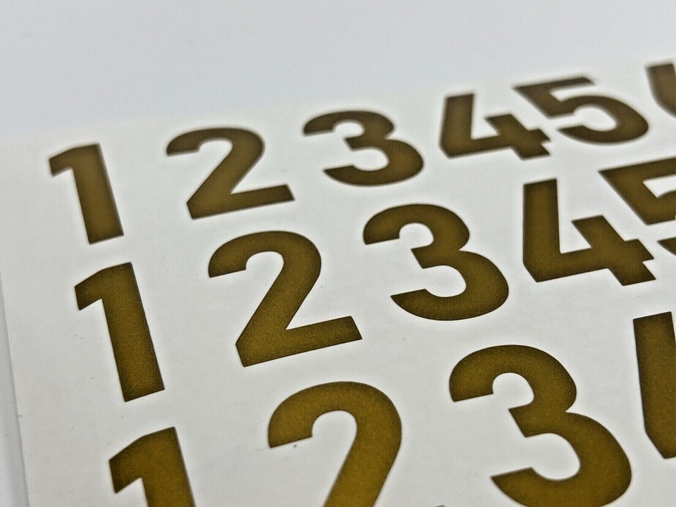 3X Alphabet & 0-10 Vinyl Decal Numbers - Mailbox, Wall, Address, Locker ...