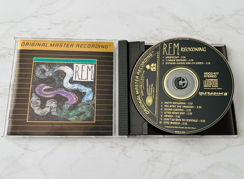 R.E.M. Reckoning CD MFSL ULTRADISC II 24KT GOLD DISC LIMITED ED. RARE ...