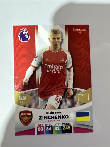 Oleksandr Zinchenko PL 2024 Adrenalyn Card # 34. New. | eBay