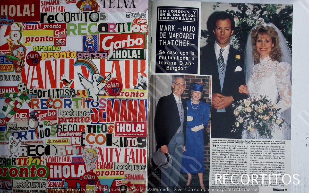 Boda De Mark Thatcher Margaret Thatcher Smiles Hi Res Stock