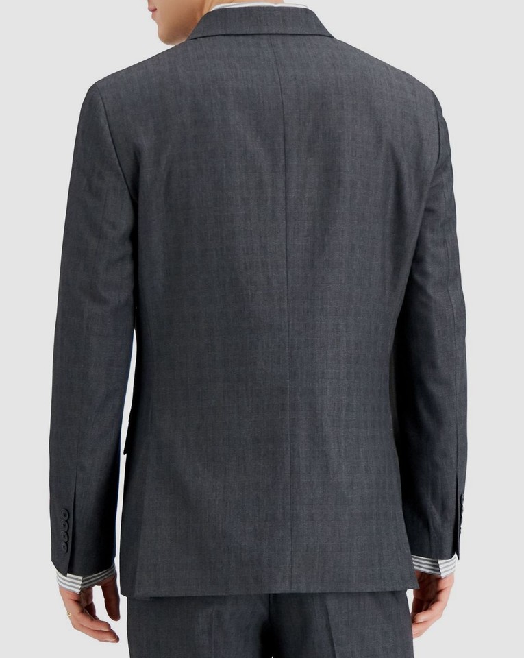 $198 Nautica Men's Gray Modern-Fit Bi-Stretch Sport Coat Suit Jacket ...