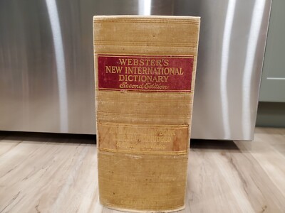 HUGE Vintage 1943 WEBSTER'S NEW INTERNATIONAL DICTIONARY - 2nd Ed ...