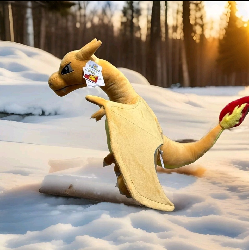 Build A Bear Giant CHARIZARD 2ft Pokemon Plush, Hat, Scarf Jumbo ...