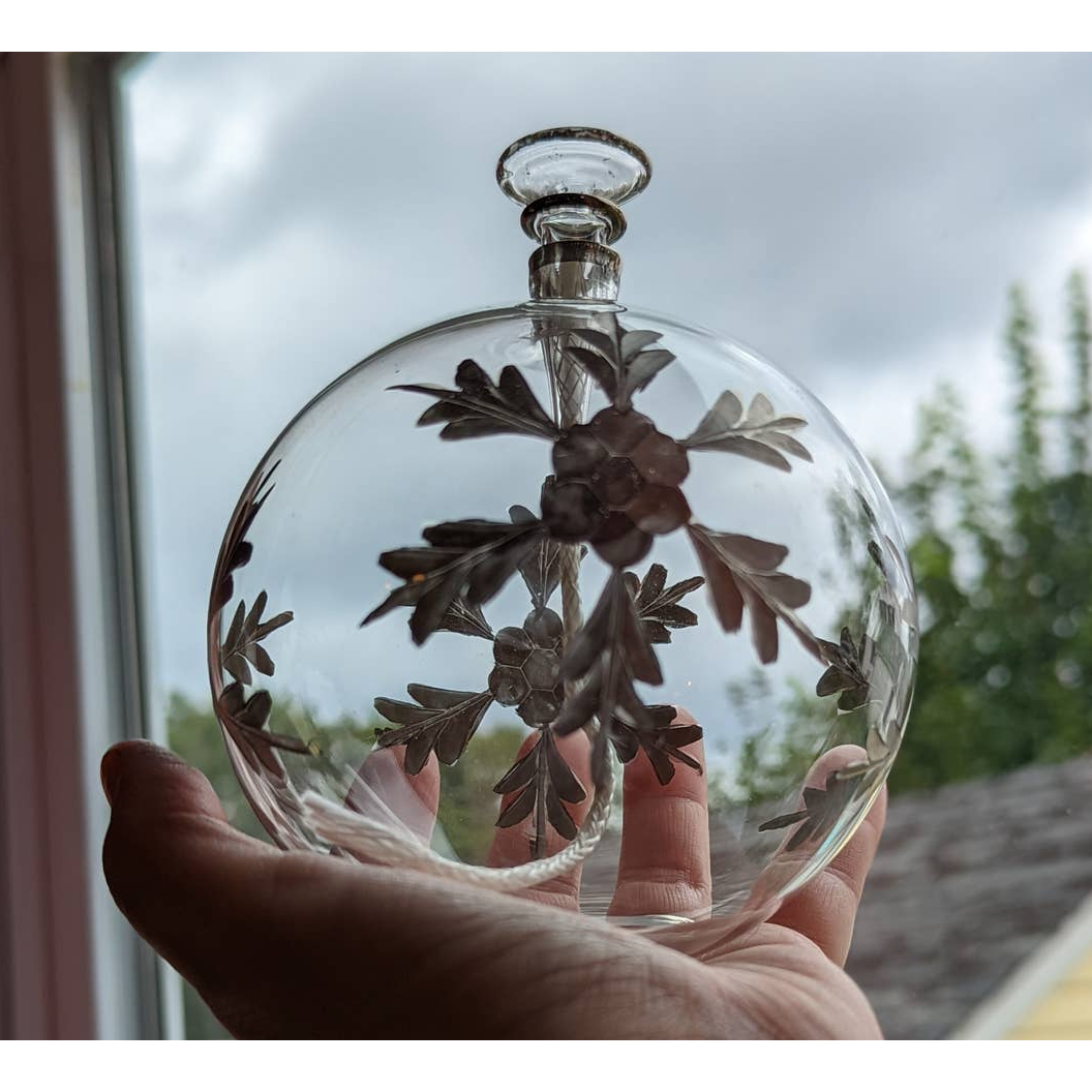 Snowflake Glass Ball - Oil Lamp Made in Egypt | eBay