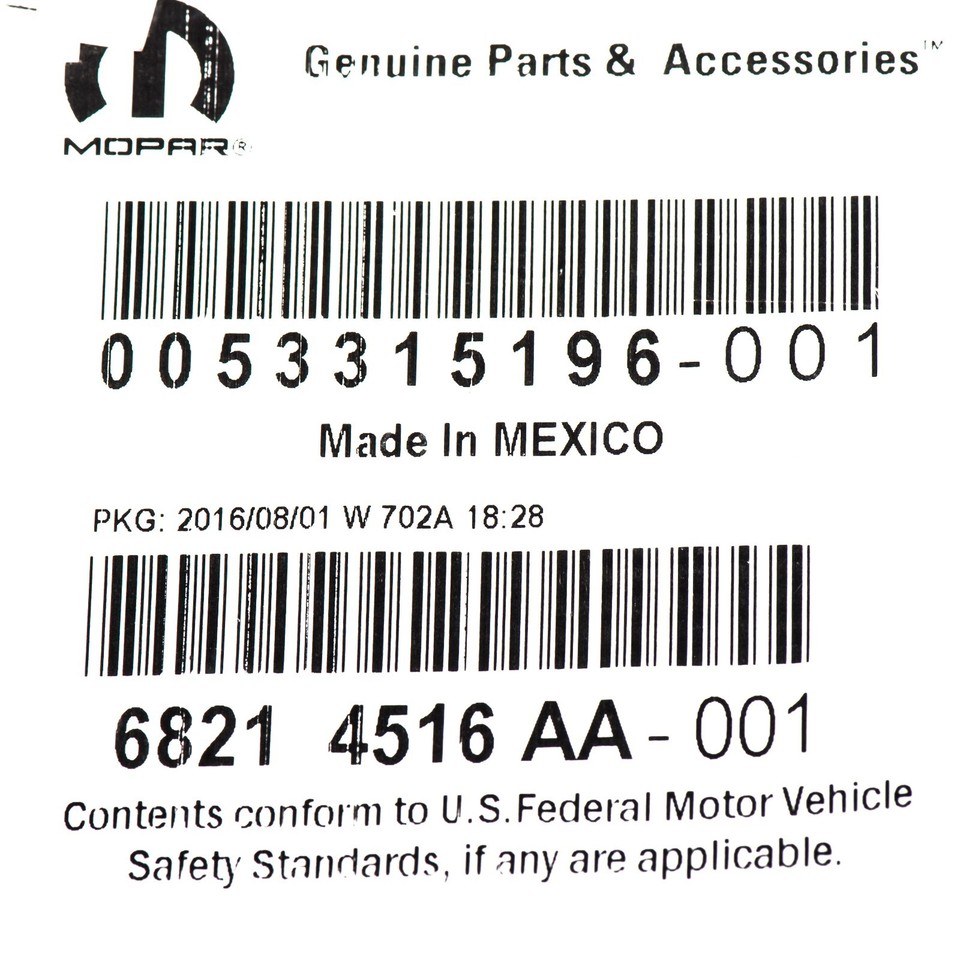 2017-2020 CHRYSLER PACIFICA 3.6L ENGINE AIR FILTER OEM NEW MOPAR ...