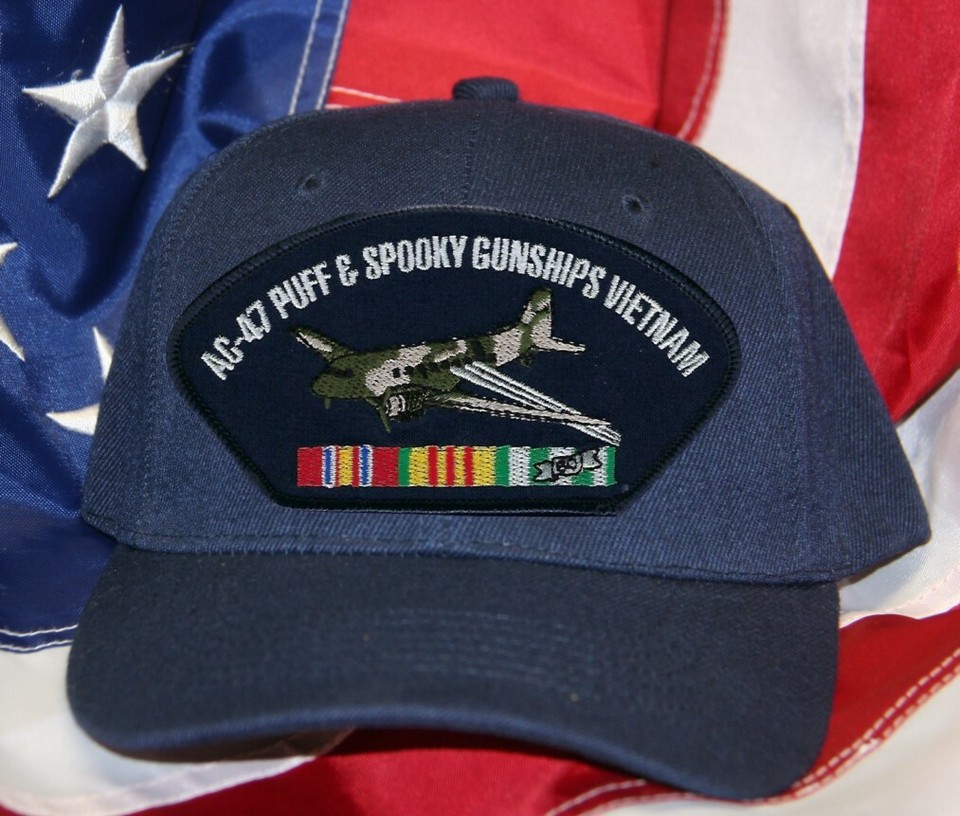 AC-47 SPOOKY GUNSHIP HAT PATCH US ARMY PIN UP VETERAN GIFT WOW | eBay