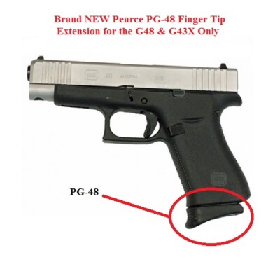 Pearce Grip - PG-48 fits GLOCK 43X & 48 - PG48 Finger Tip Magazine ...
