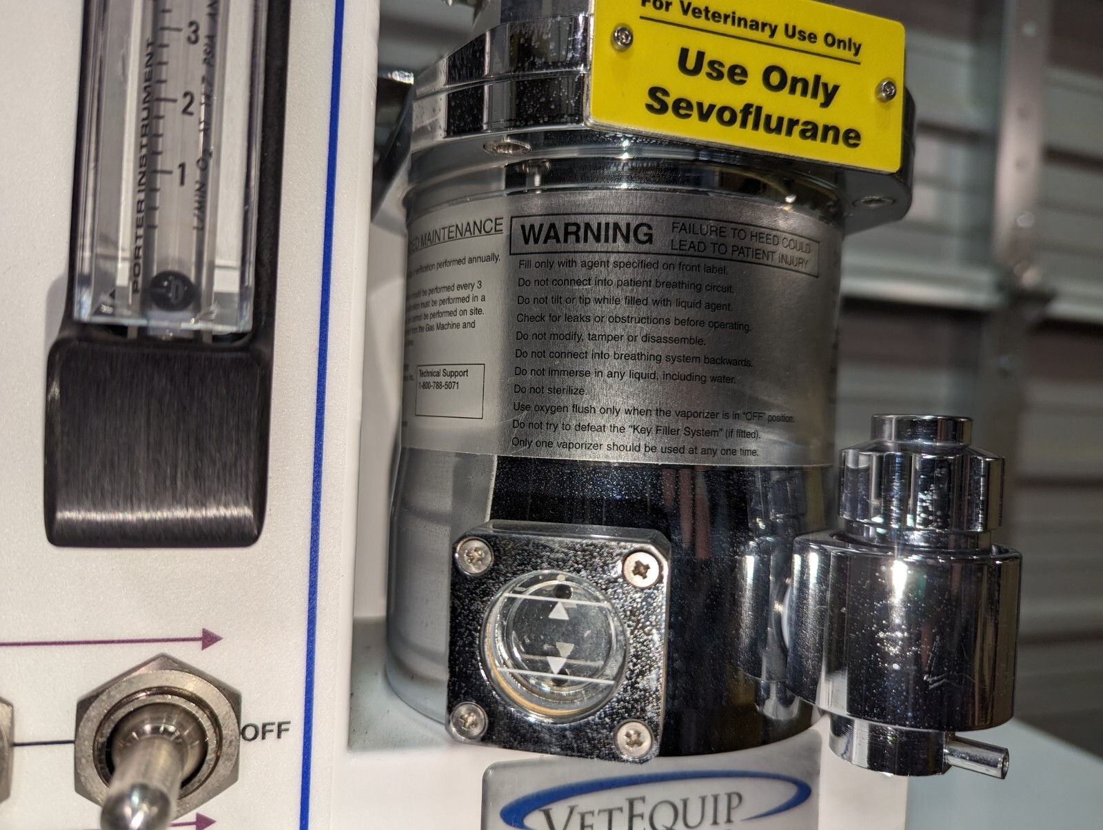 Vetequip COMPAC5 Rodent Anesthesia System / SevoFlurane Vaporizer ...