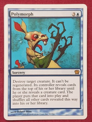 Magic The Gathering 9TH EDITION POLYMORPH blue card MTG | eBay