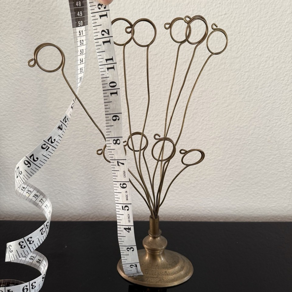 Vintage Brass Two’s Company Wire Card Holder Note Cards Recipe Art ...