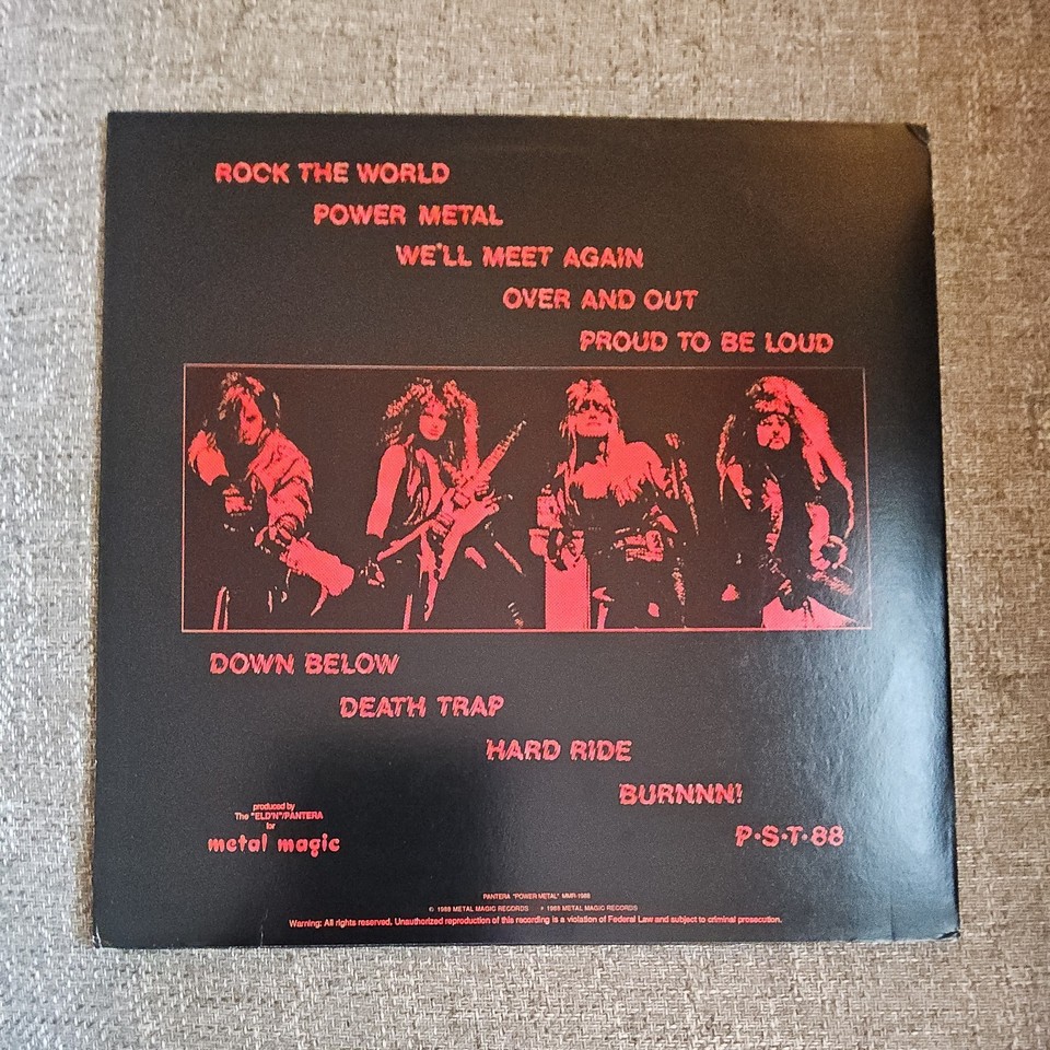 Pantera / Power Metal 1988 US ORIGINAL LP Glam Metal Magic Records ...