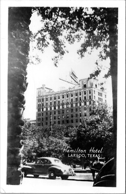 RPPC Hamilton Hotel Laredo TX 1930's Car Horse Spanish Renaissance ...