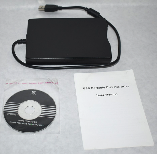 USB Portable Diskette Drive #N533 w/ CD-ROM for Driver & Manual (G-3 ...