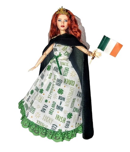#6 OOAK Looks Model #13 Wearing Medieval Princess Costume Irish Flag of ...