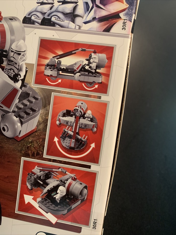 LEGO STAR WARS Republic Swamp Speeder Set 8091 New Jedi Barriss Offee ...