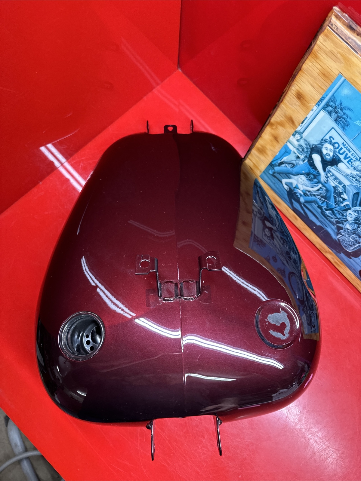 Harley M8 Fxlrs Gas Tank Lowrider S St Small Dent Fuel Stock Fxlr Red ...