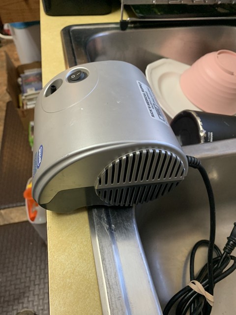 Invacare STRATOS Compact Aerosol Compressor Portable Nebulizer IRC1710 ...