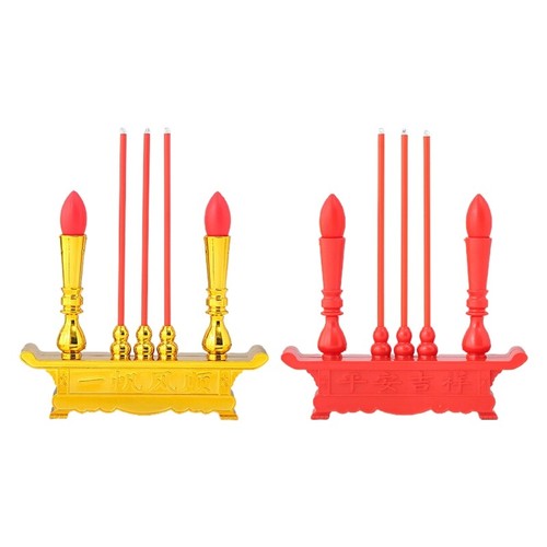 Buddhist Altar Electric LED Candle Light Battery Operated Desktop Decor ...