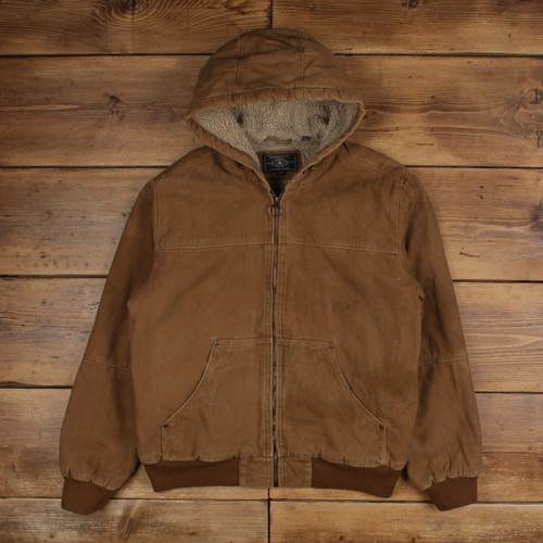 Vintage G.H. Bass & Co. Workwear Jacket M Mens 00s Brown Sherpa Lined ...