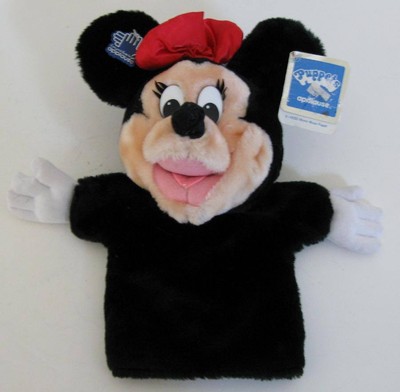 Plush MINNIE MOUSE PUPPET Doll Disney TOY with tag CUTE Applause | eBay