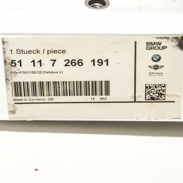 BMW 3 F30 Front Bumper Crash Bar Left Carrier 51117266191 2015 OEM for ...