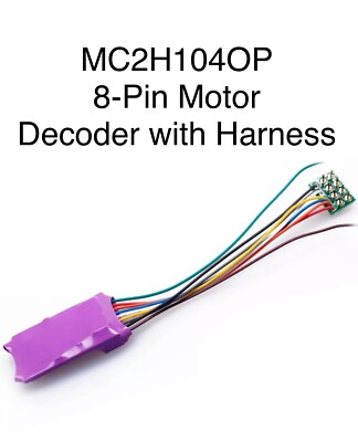 SoundTraxx MC2H104OP DCC Motor Decoder 8-Pin with Harness 4 Functions ...