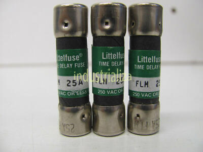 1PC New Littelfuse 25Amp 250V Midget Time-Delay Class CC Fuse FLM-25 ...
