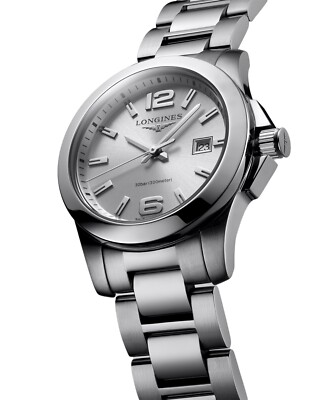 Longines Conquest Silver Dial Ladies 29.50 mm Ladies Watch L33764766 ...