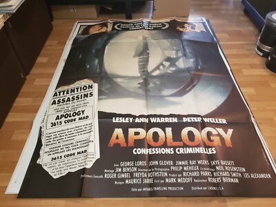 Affiche cinema 120x160 APOLOGY LESLEY ANN WARREN PETER WELLER | eBay