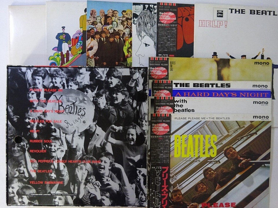 The Beatles The Beatles Odeon EAS-70130~8, EAS-67157・58 Japan red vinyl ...