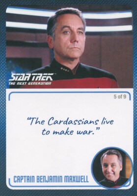 Star Trek TNG Archives & Inscriptions #57 Captain Benjamin Maxwell 5 of 9 | eBay