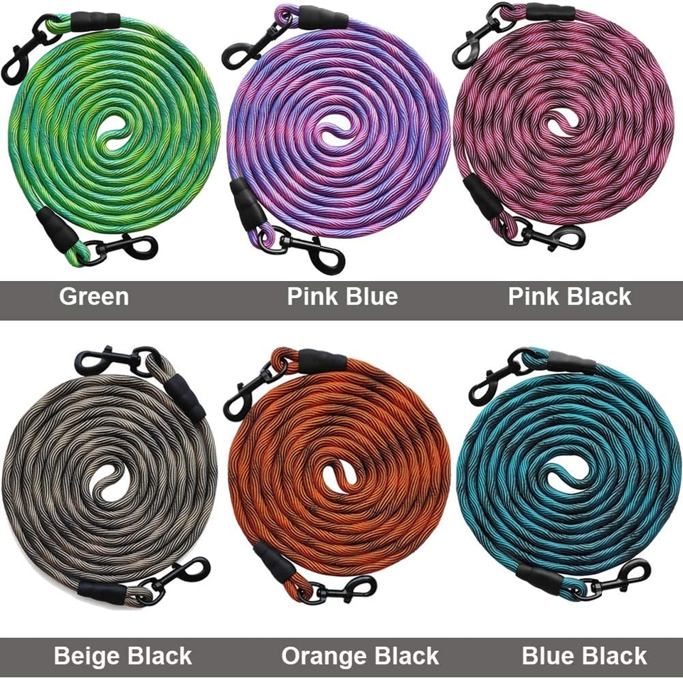 Dog Tie Out, Check Cord Long Tether Rope Leash, 8Ft 12Ft 20Ft 30Ft 50Ft ...