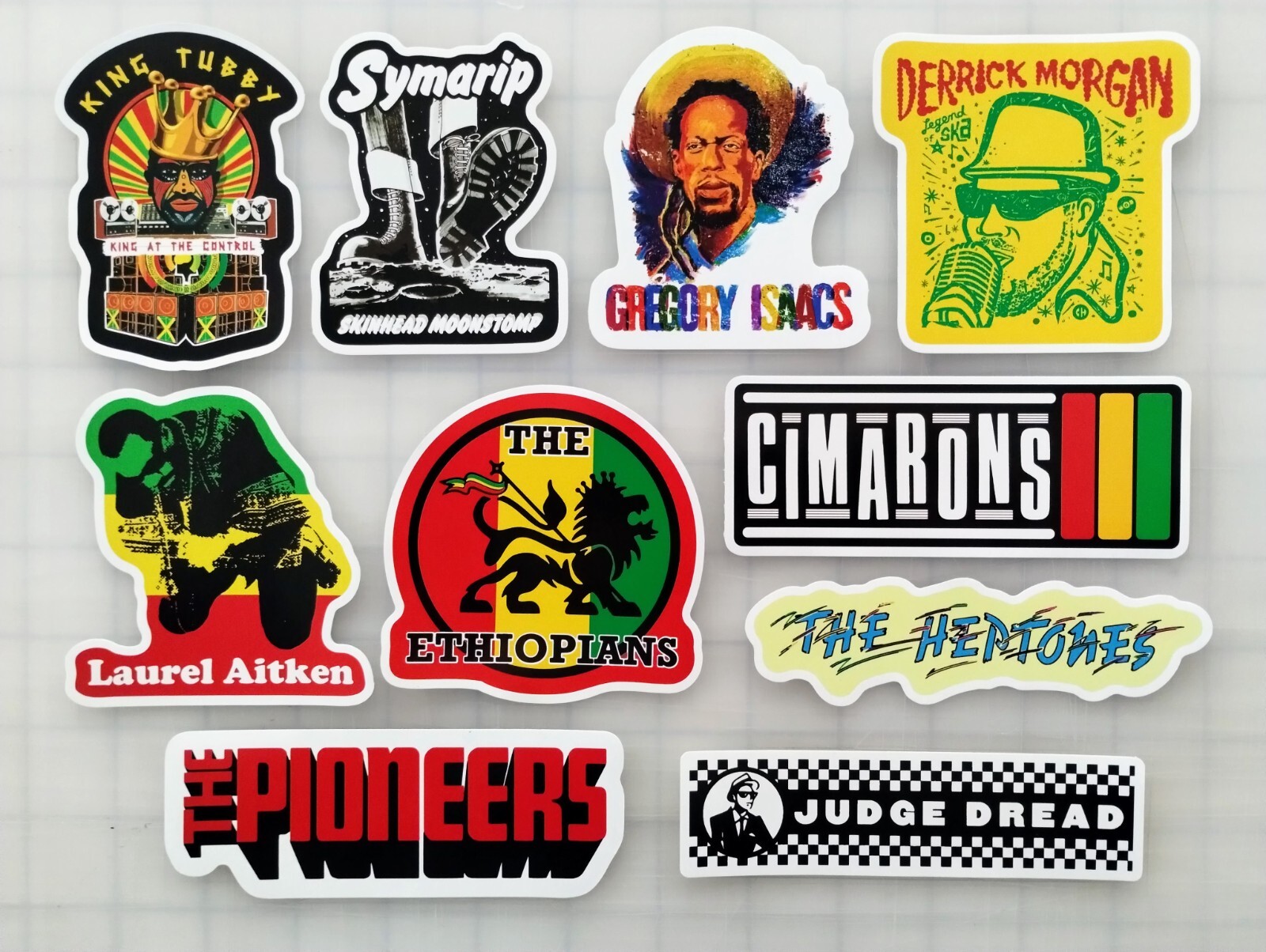 Classic Reggae & Ska Sticker Lot (10 Stickers) SET 2 stoner jah rasta ...