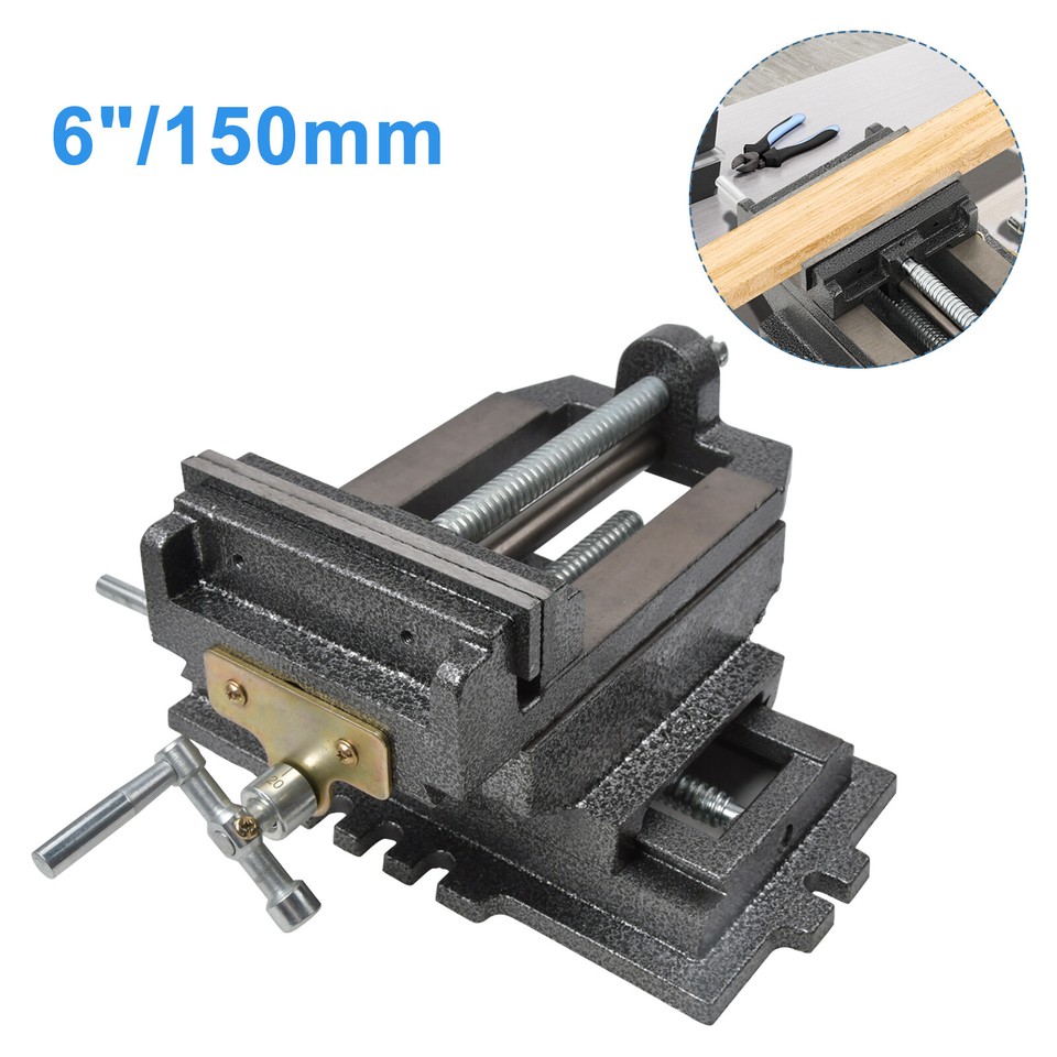 Cross Machine Vise for Pillar Drill Press / Hand Clamp Cast Iron Vice ...