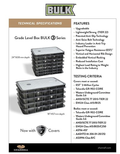 Channell Commercial Corp BULK3 BULK1730181B0110 17X30X18 Communications ...