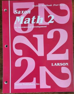 Saxon MATH 2 Teacher And Student Pt 2 Workbook. | eBay