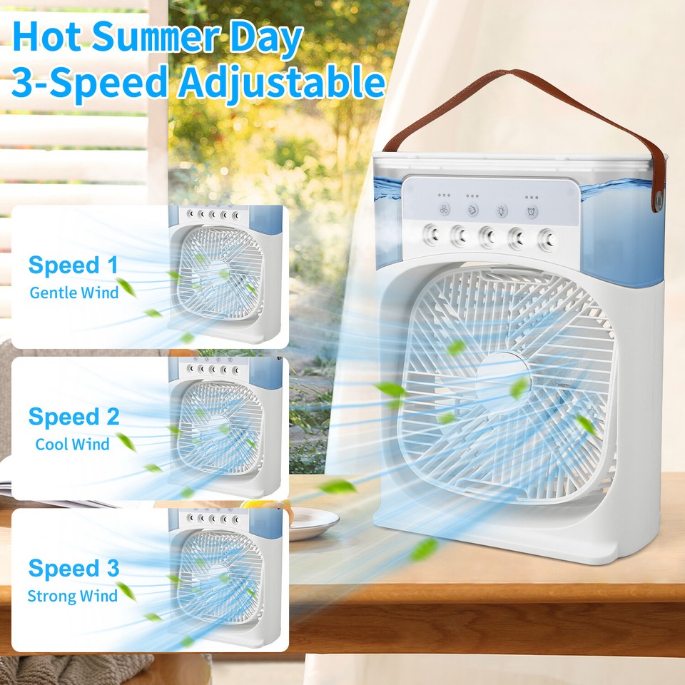 Multi-Function Cooling Fan Add Water and Ice Mist Cooling Fan | eBay